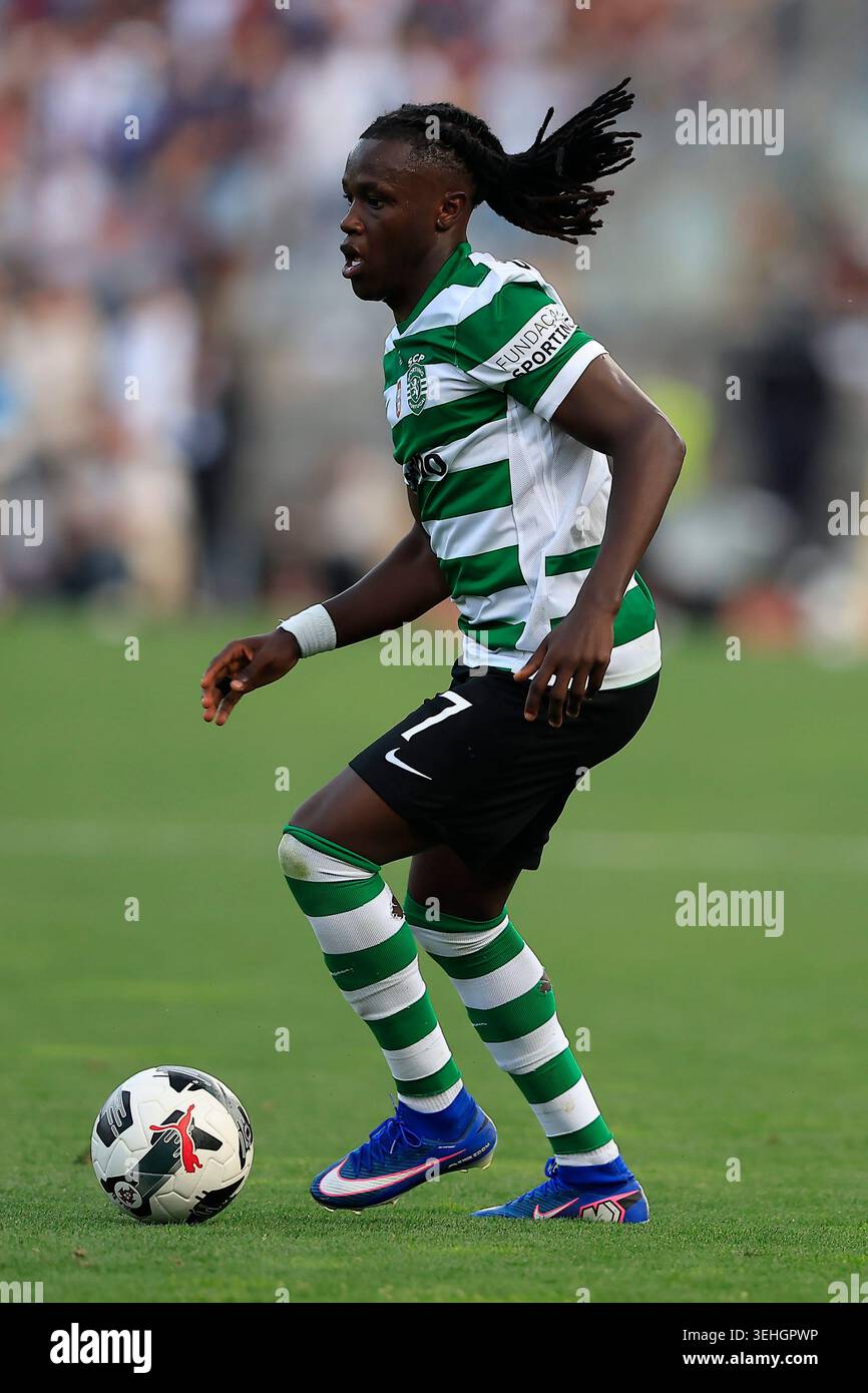 Geovany Quenda of Sporting CP during the Portuguese Cup final match ...