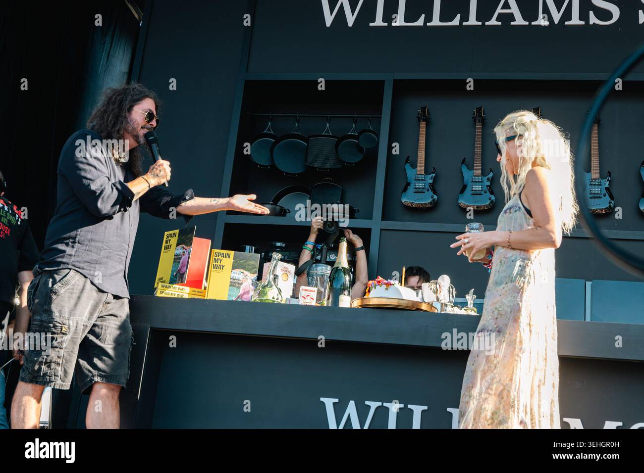 Dave Grohl, and Jordyn Blum seen onstage at 2026 BottleRock at Napa ...