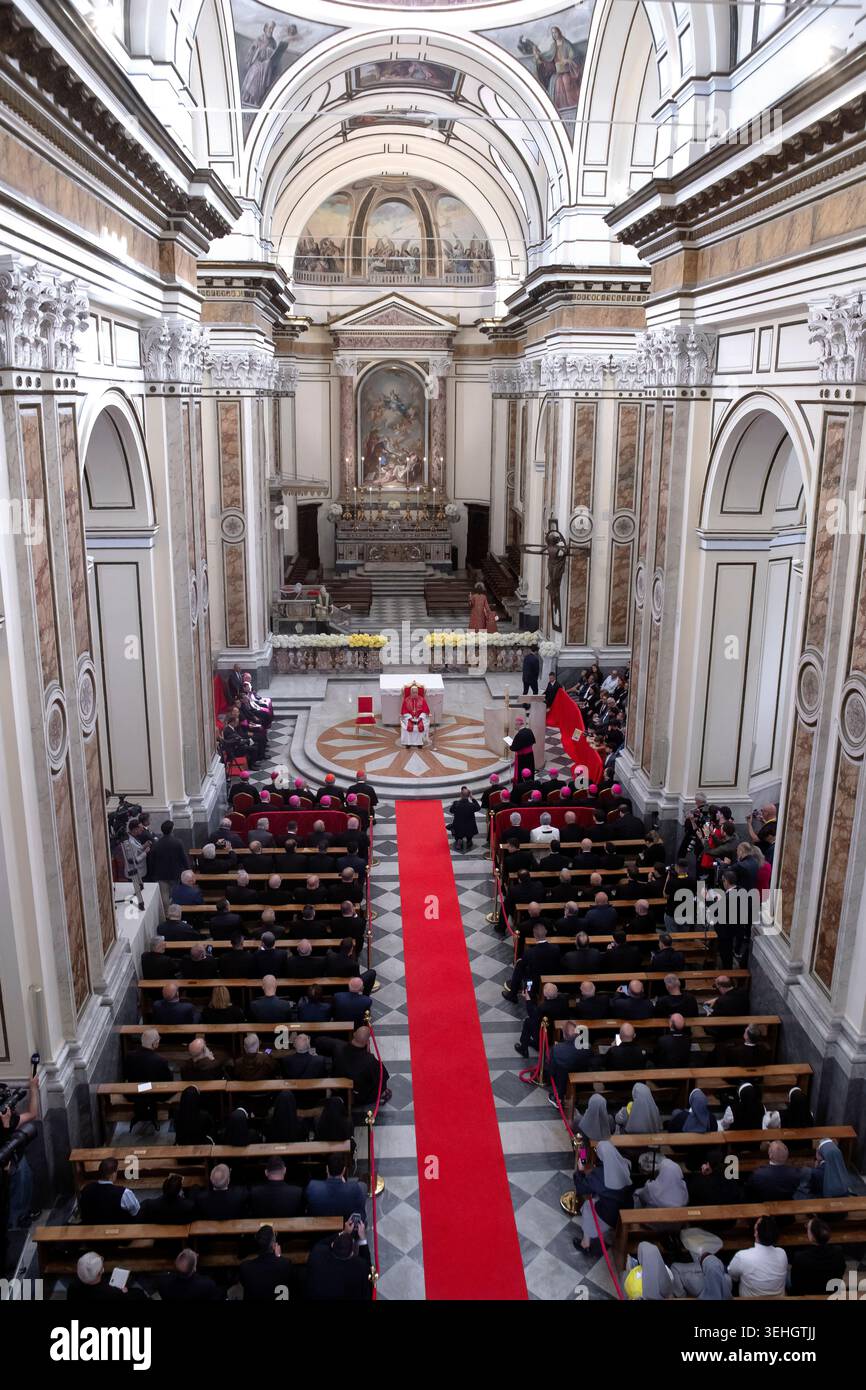 Pope Leo XIV meets with clergy and families who have suffered from ...