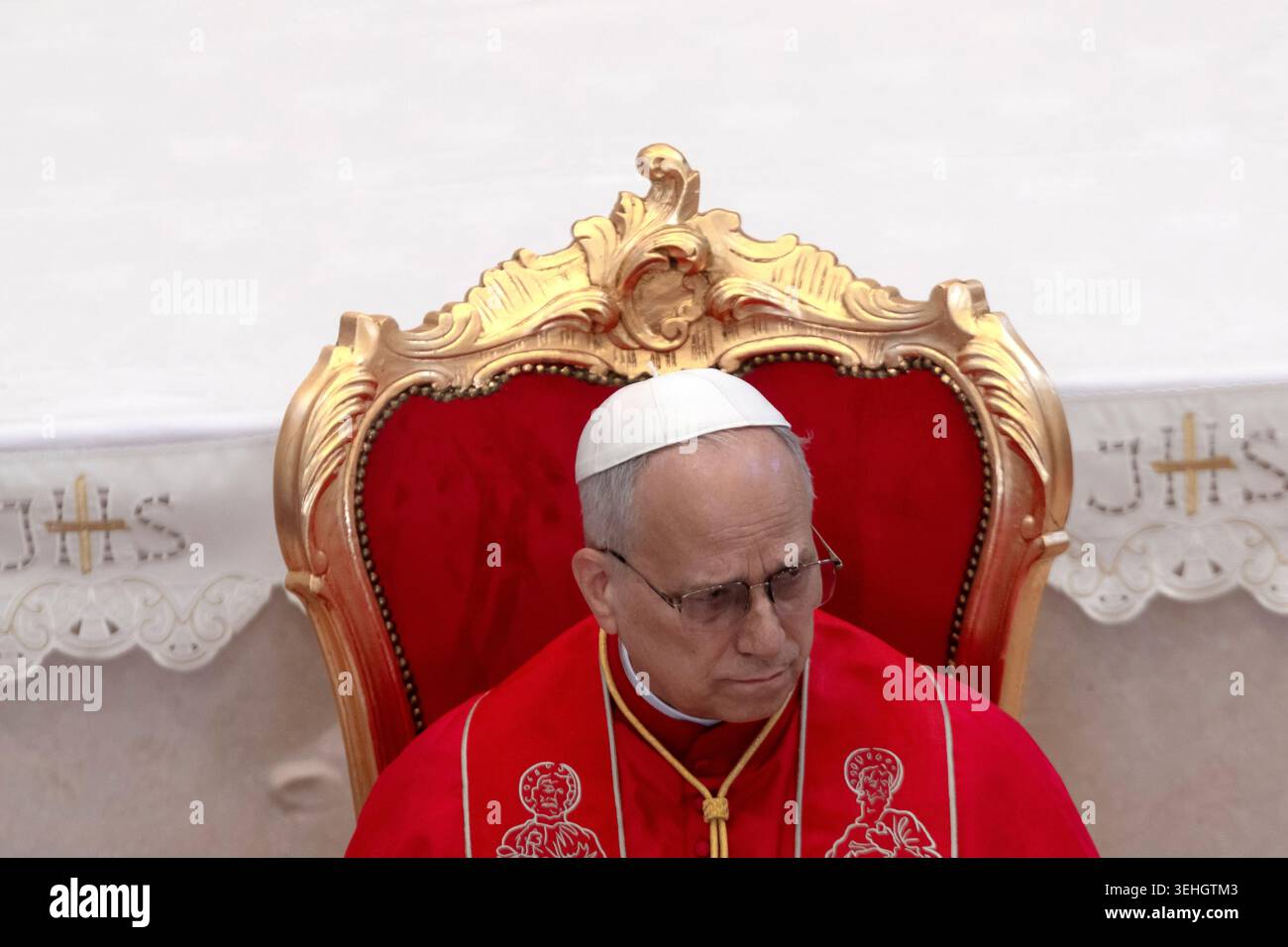 Pope Leo XIV meets with clergy and families who have suffered from ...
