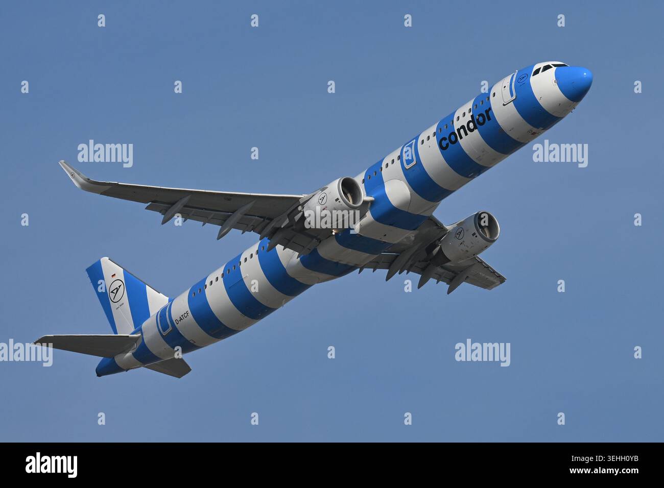 Airbus A321-211 Condor Blue Sea Livery D-ATCF .Aircraft to Fiumicino ...
