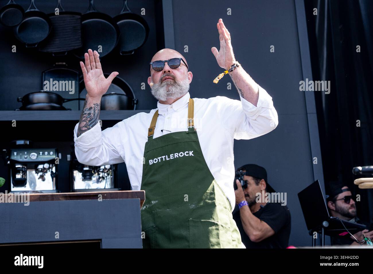 Evan Funke is seen during BottleRock Napa Valley on Sunday, May 24 ...