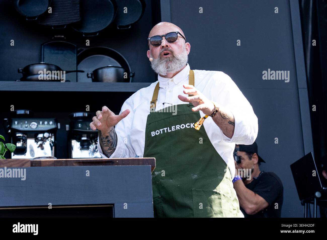 Evan Funke is seen during BottleRock Napa Valley on Sunday, May 24 ...