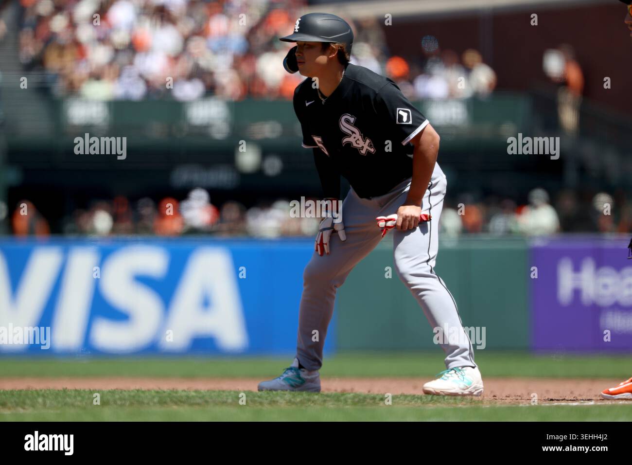 Chicago White Sox's Munetaka Murakami (5) during a baseball game ...