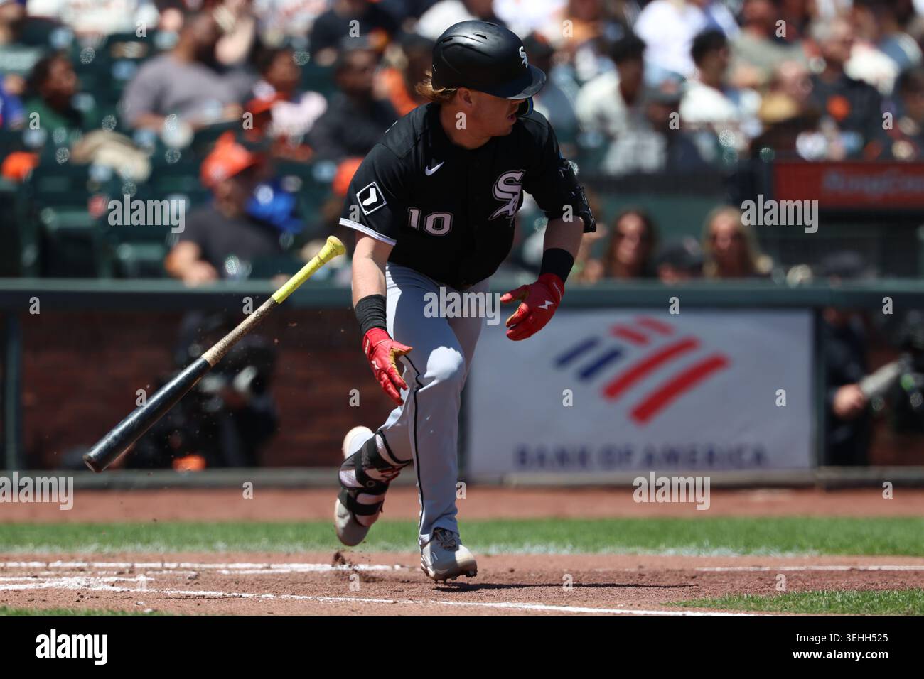 Chicago White Sox's Chase Meidroth bats against the San Francisco ...