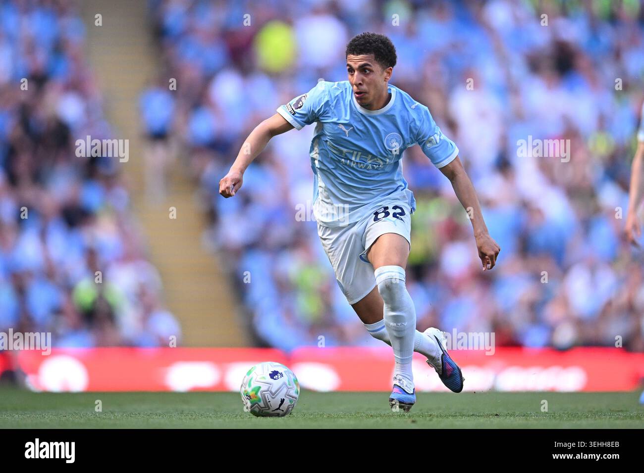 Rico Lewis of Manchester City during the Manchester City v Aston Villa ...