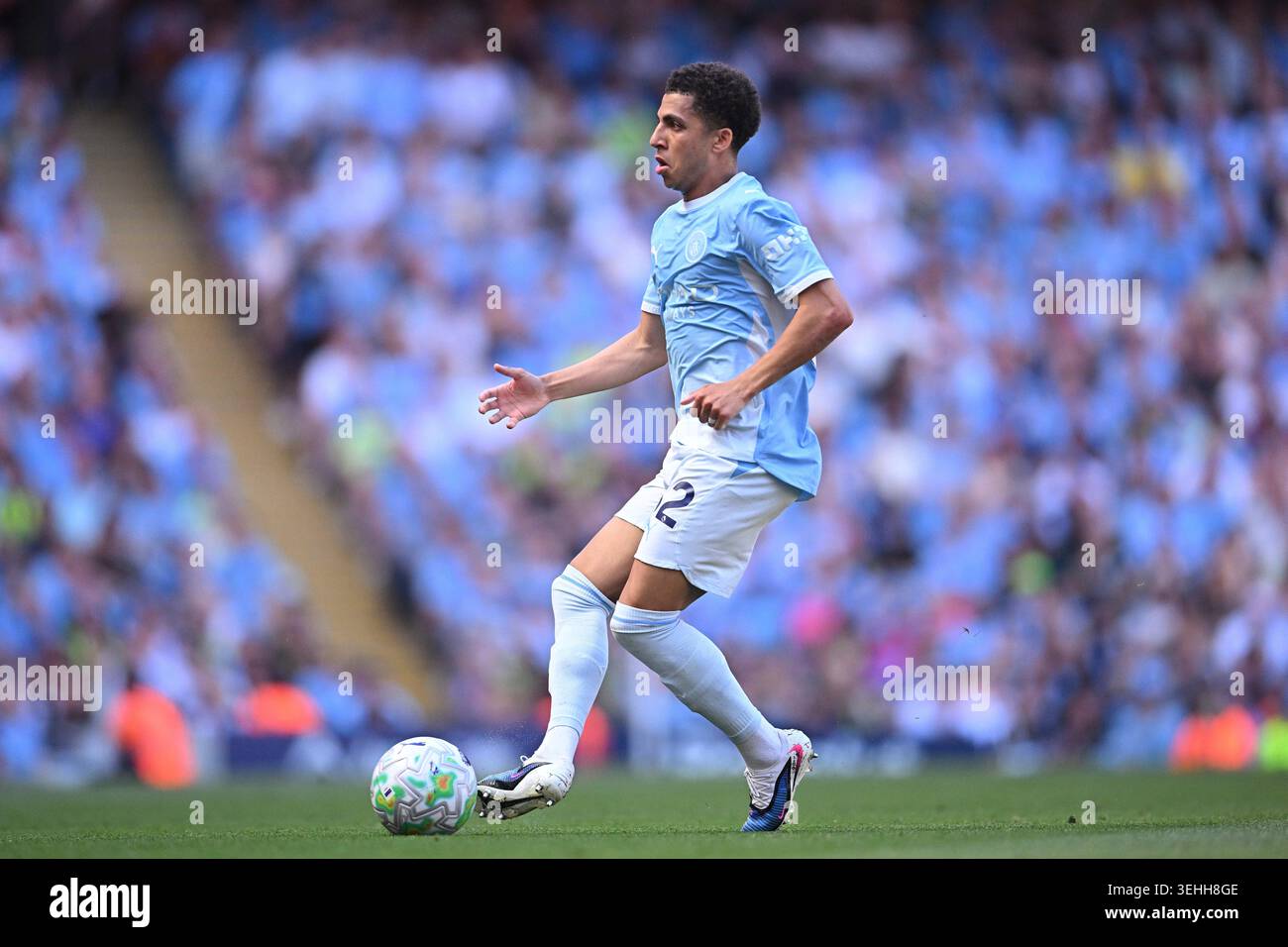 Rico Lewis of Manchester City during the Manchester City v Aston Villa ...