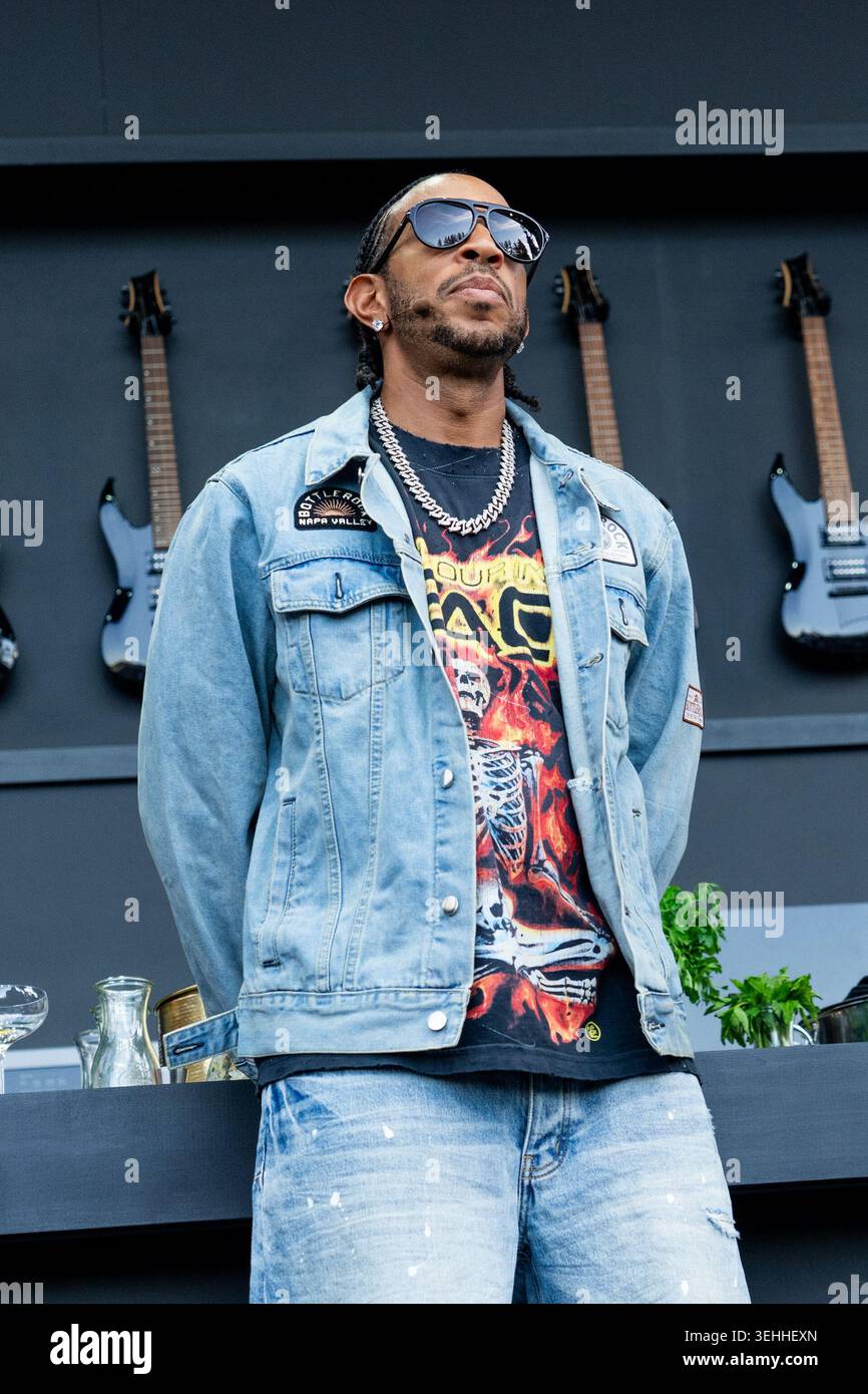Ludacris is seen during BottleRock Napa Valley on Sunday, May 24, 2026 ...