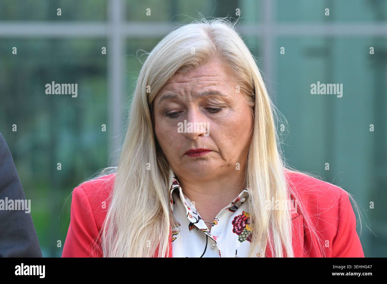 Nationals member for Lyne Alison Penfold at a press conference in ...