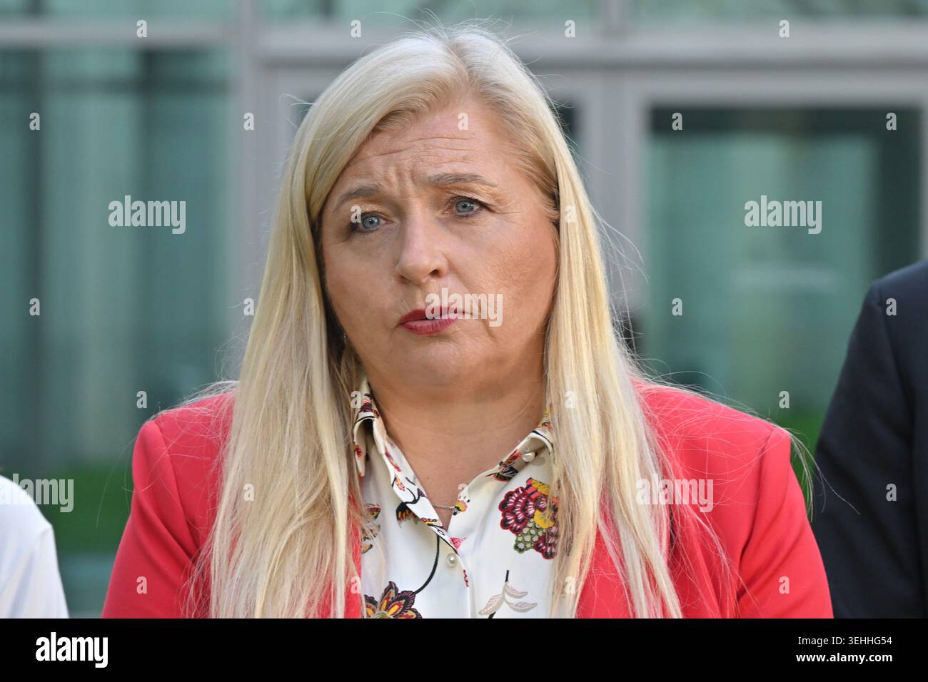 Nationals member for Lyne Alison Penfold at a press conference in ...