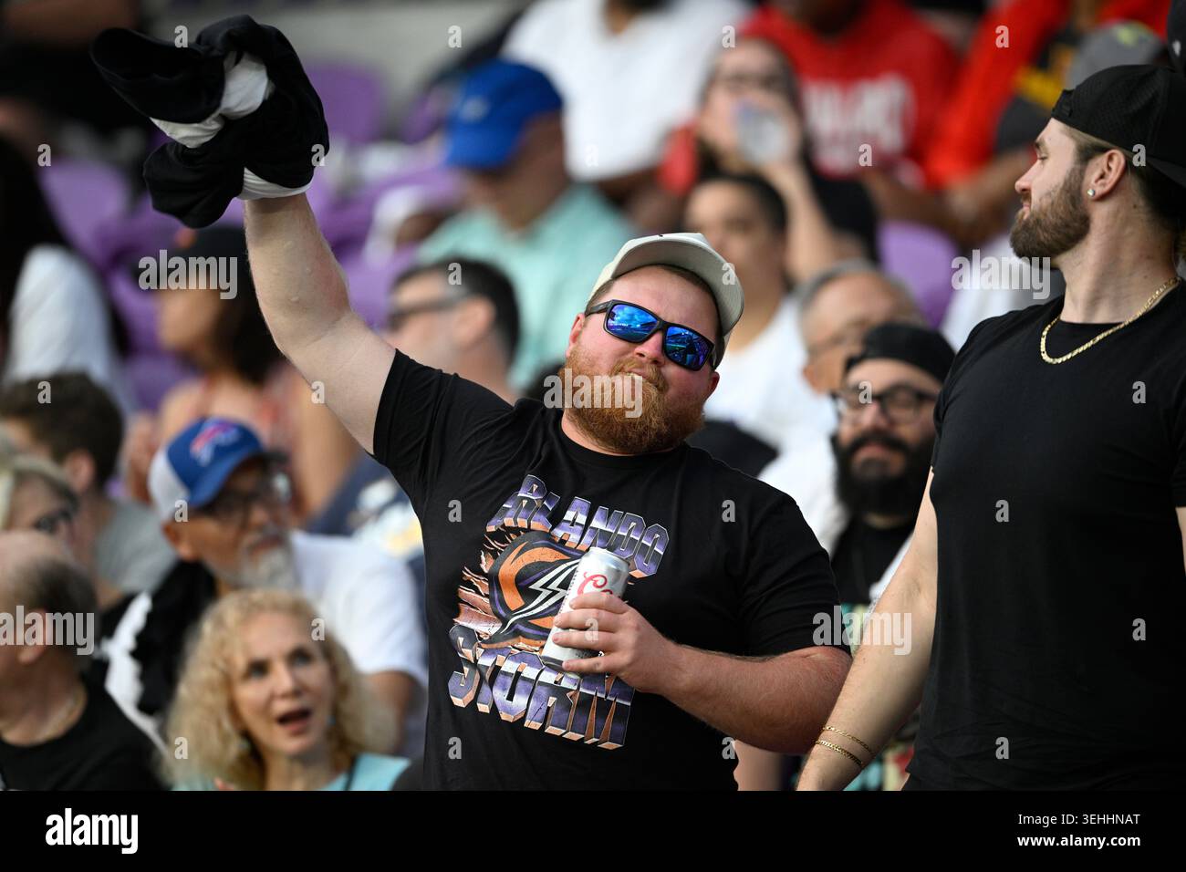 Fans cheer in the stands during a UFL football game between the Orlando ...