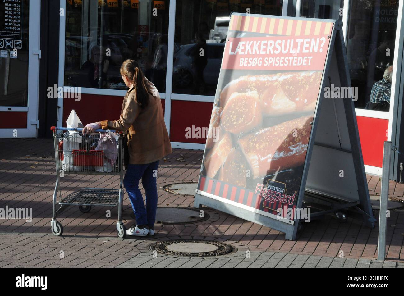 HAarrislee/Schleswig-Holstein/Germany. 07 October 2018.. Danish bus ...