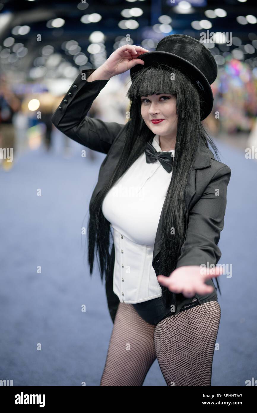 Cosplayer dressed as Zatanna attends the Comicpalooza 2026 Houston day ...