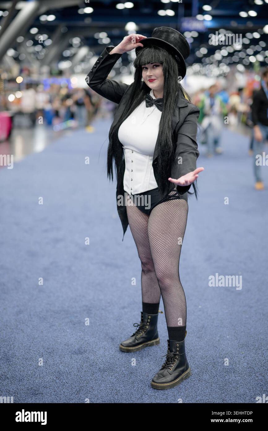 Cosplayer dressed as Zatanna attends the Comicpalooza 2026 Houston day ...