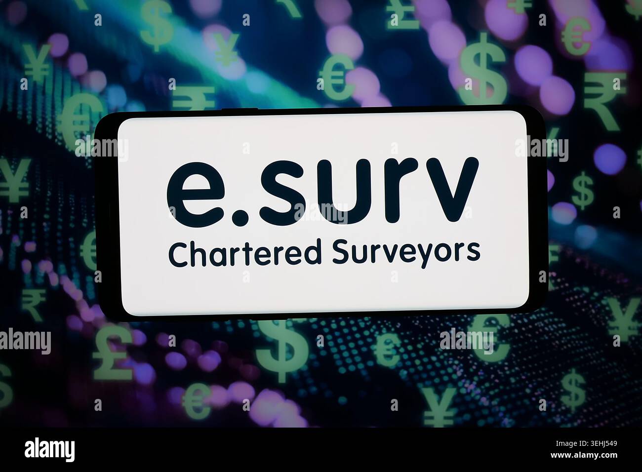 In this photo illustration, the logo of valuation company e.surv ...