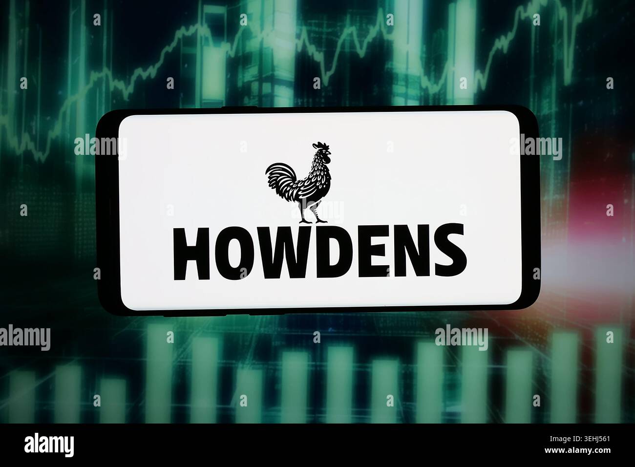 In this photo illustration, the logo of company HOWDENS Joinery Group ...