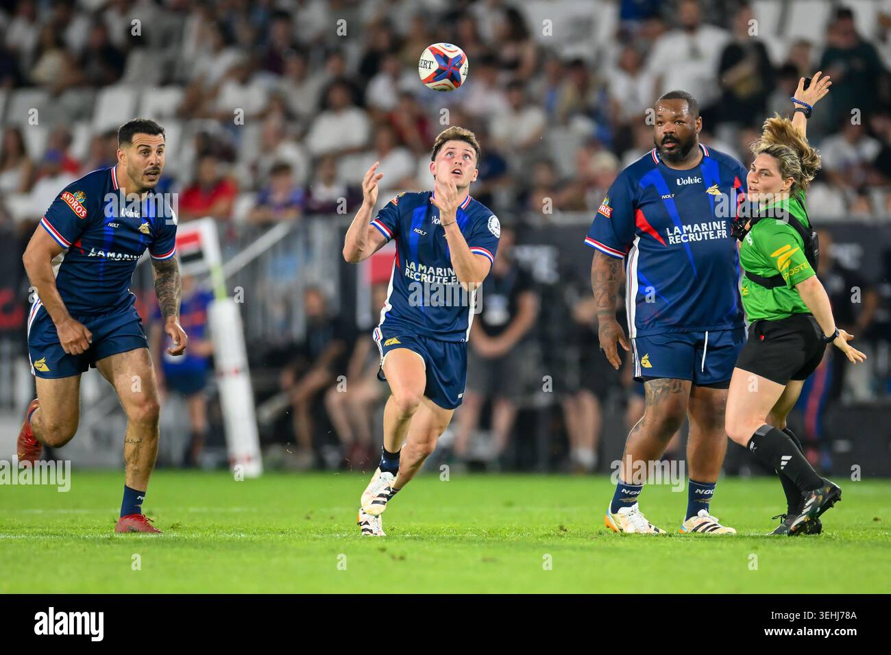 Lucas Moro of France and Mathieu Bastareaud of France and Sofiane ...