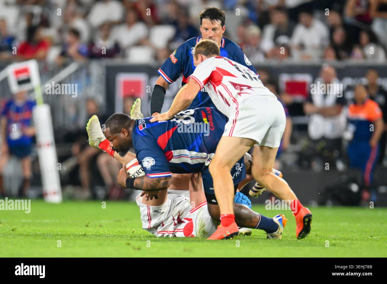 Francois Trinh-Duc of France and Mathieu Bastareaud of France during ...