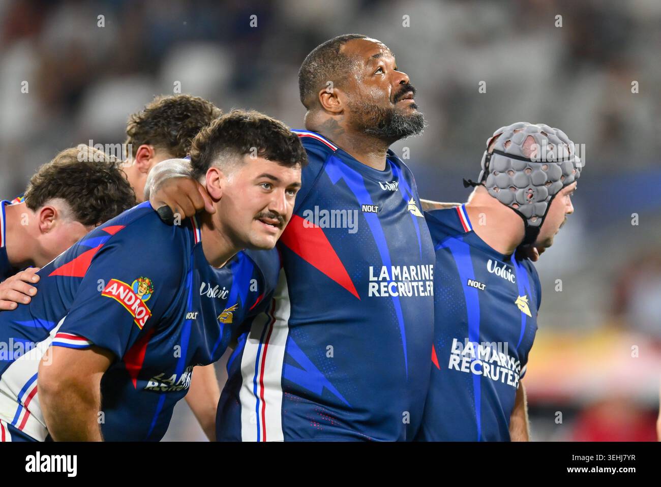 Mathieu Bastareaud of France and Romain of France during the Crunch ...