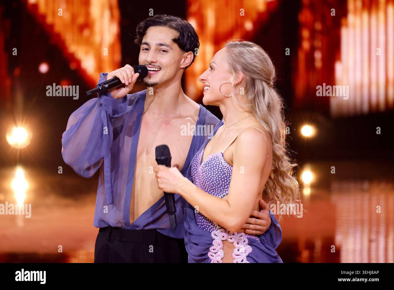 Singer Milano (Milane Baybah) and professional dancer Marta Arndt in ...