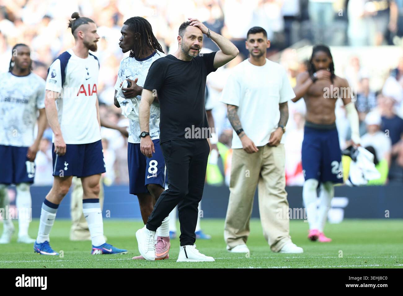 Tottenham Hotspur manager Roberto De Zerbi after the Tottenham Hotspur ...
