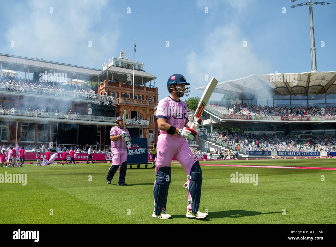 LONDON, ENGLAND - May 24: Max Holden and Adam Rossington of Middlesex ...