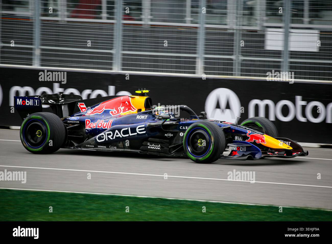 Isack Hadjar of France driving the (6) Oracle Red Bull Racing RB22 Ford ...