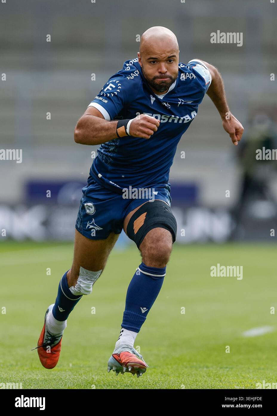 Sale Sharks' Tom O'Flaherty during the Gallagher PREM match at the ...