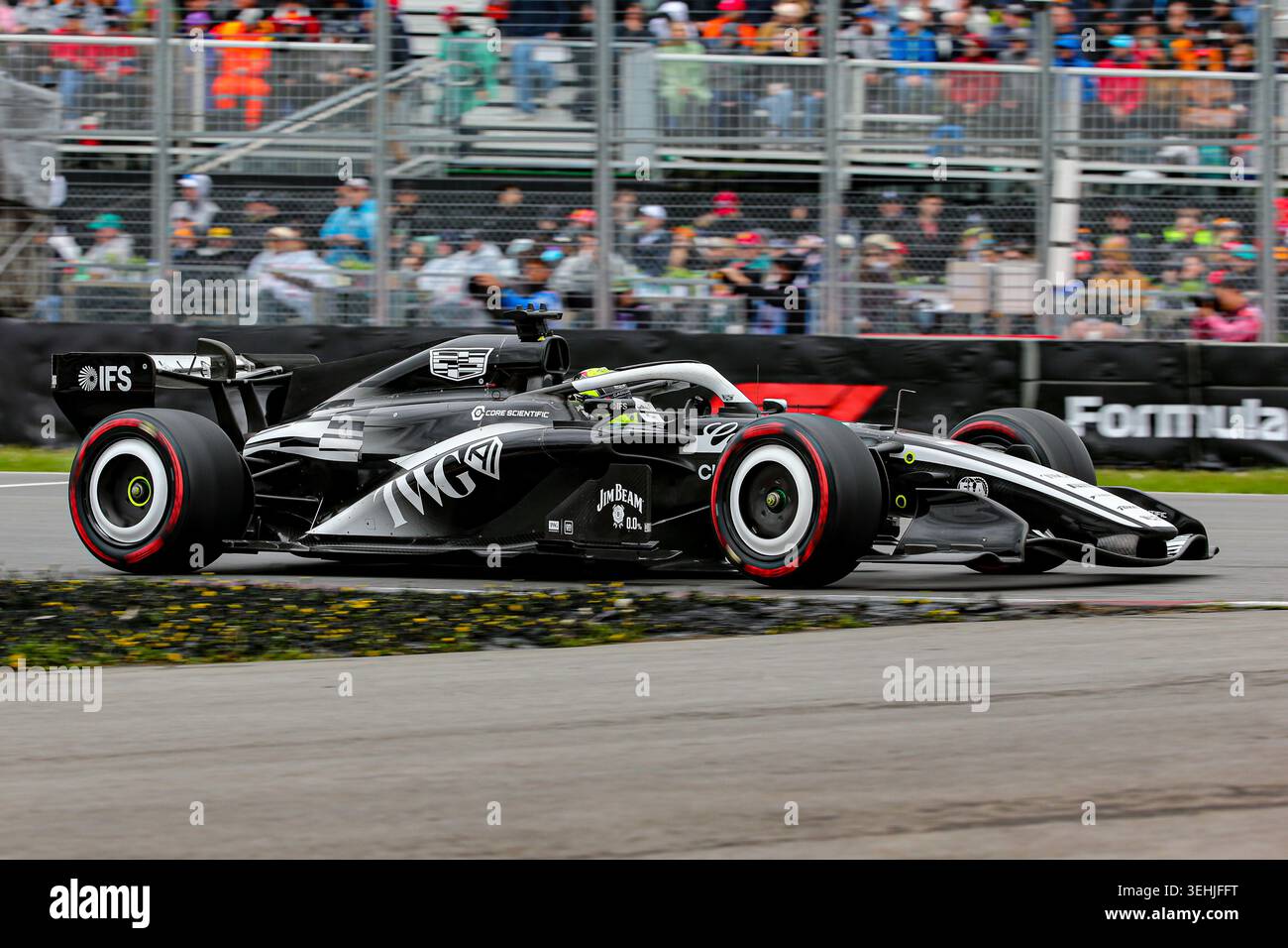 Sergio Perez of Mexico driving the (11) Cadillac Formula 1 Team Ferrari ...