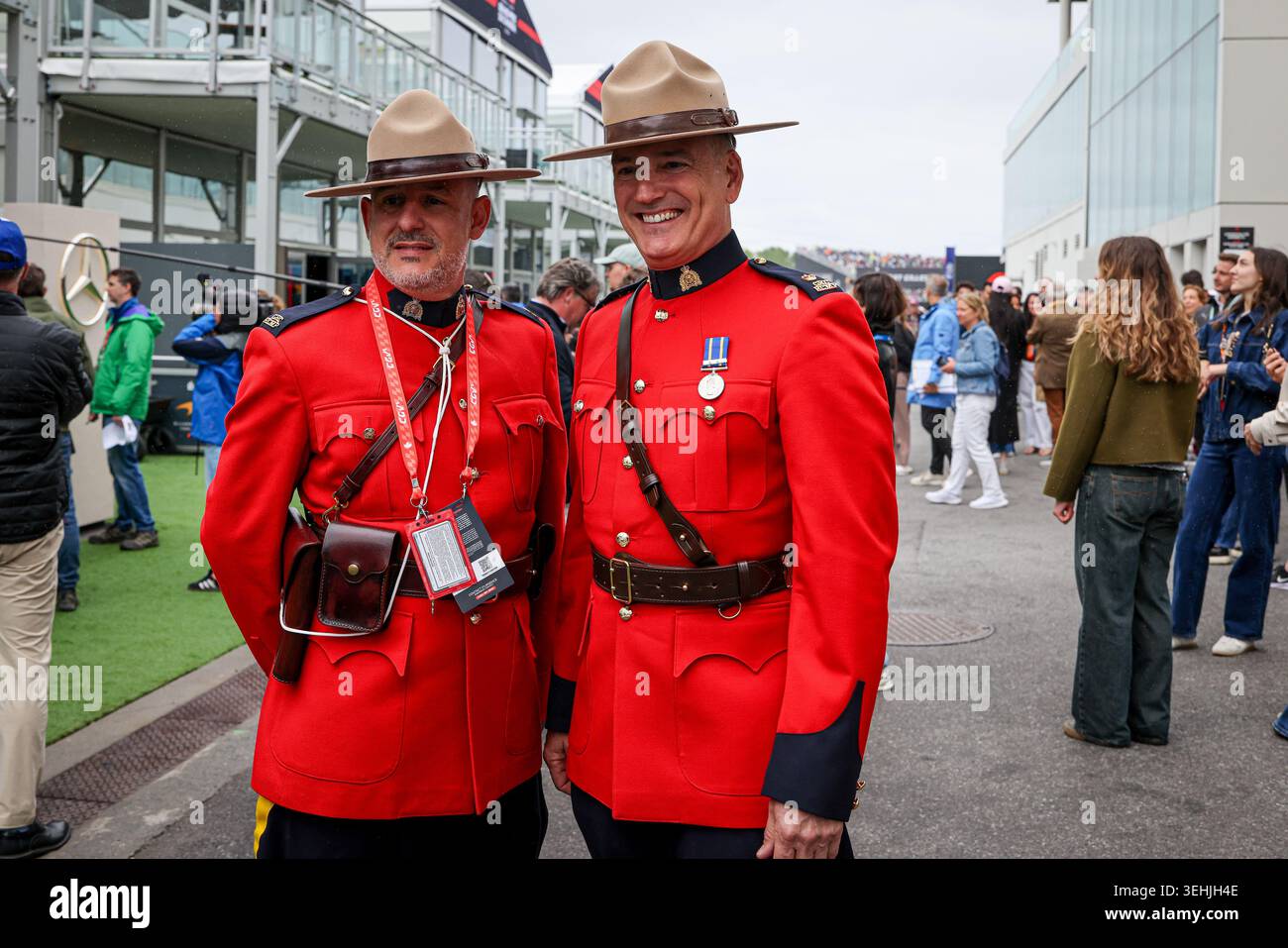 Canadian Red Jacket police during the Formula 1 Lenovo Grand Prix Du ...