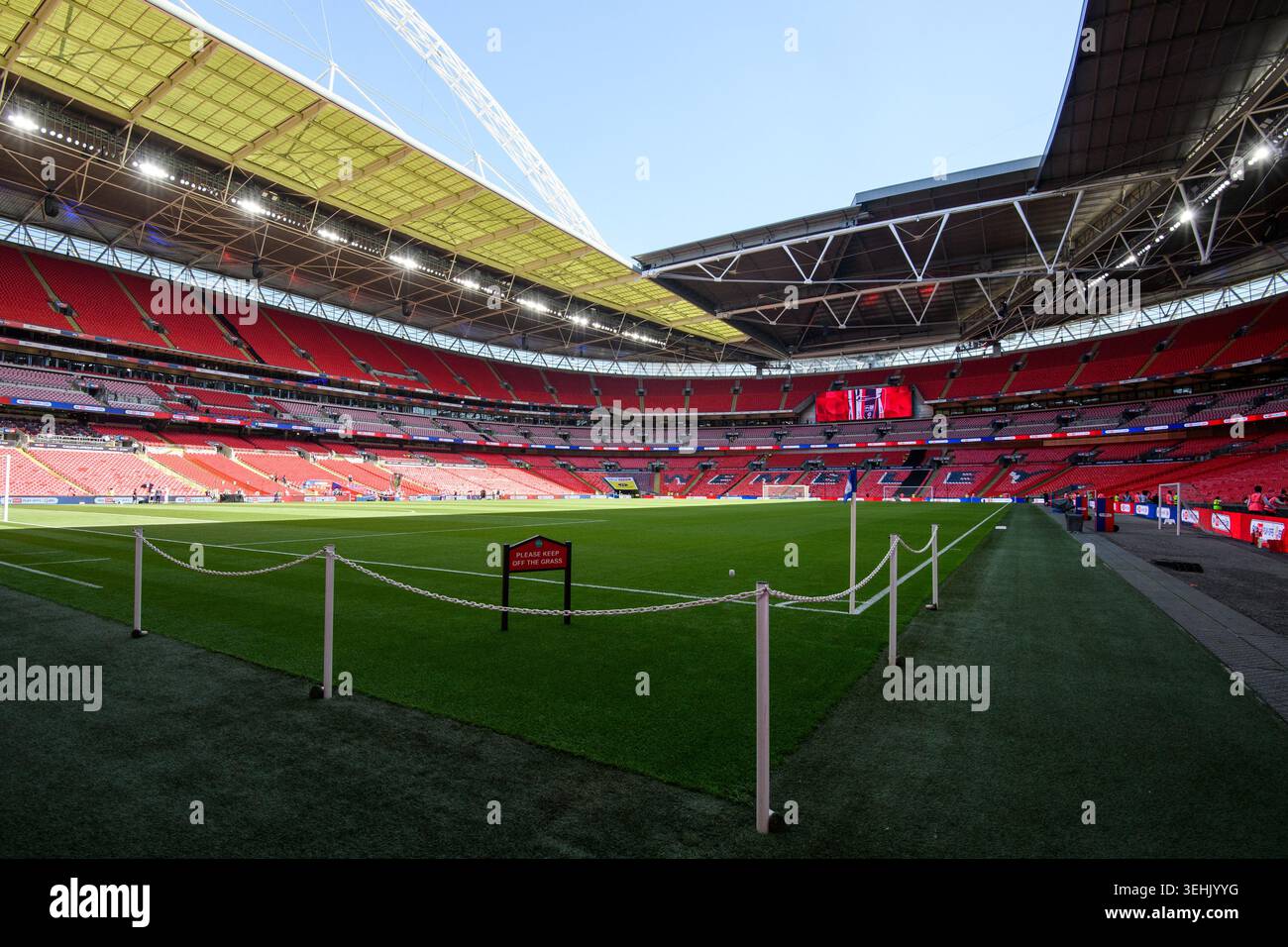 General view inside Wembley Stadium during the Sky Bet League 2 Play ...