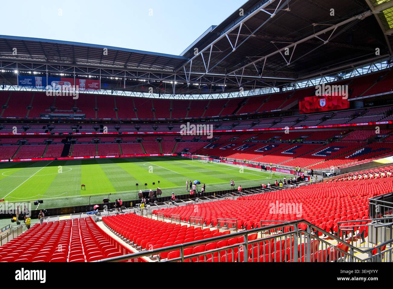 General view inside Wembley Stadium during the Sky Bet League 2 Play ...