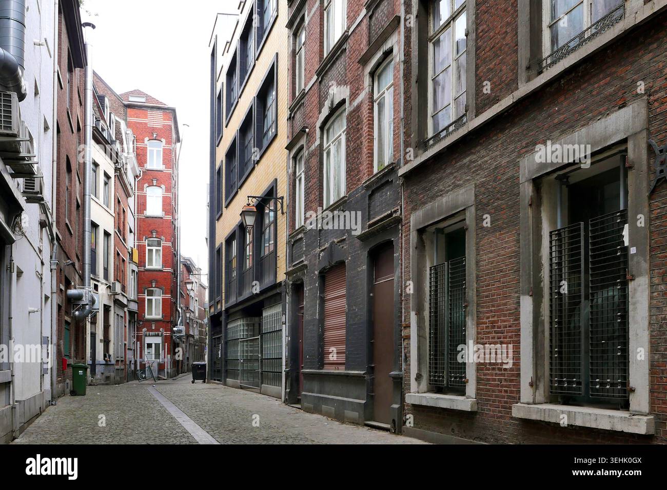 19.05.2026, LiÃ ge - Lüttich - Belgien. Unwirtliche Ecke in der ...