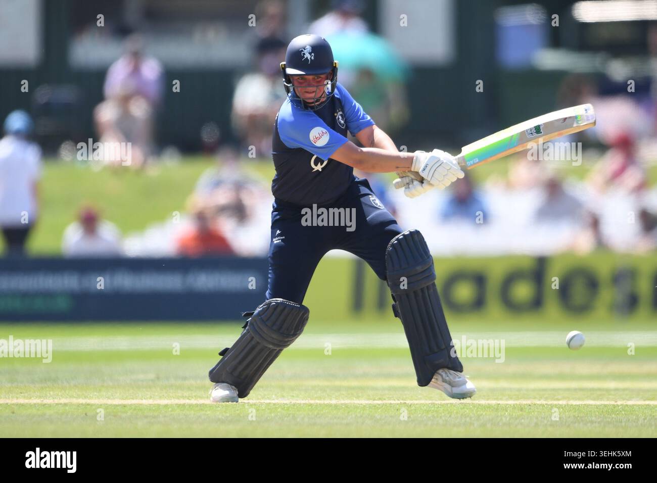 Canterbury, England. 25th May 2026. Amy Gordon bats during the Vitality ...