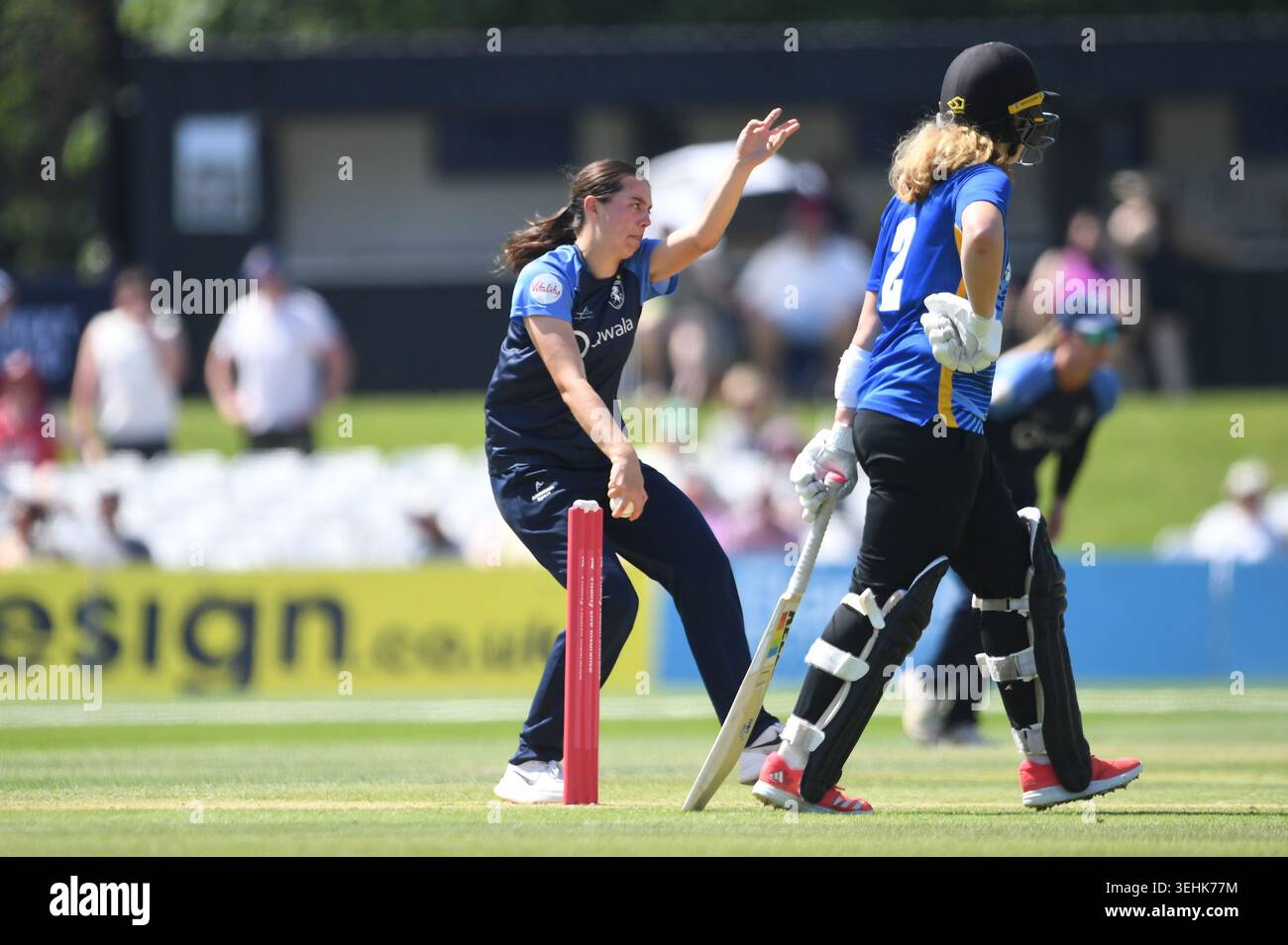 Canterbury, England. 25th May 2026. Isabella James during the Vitality ...