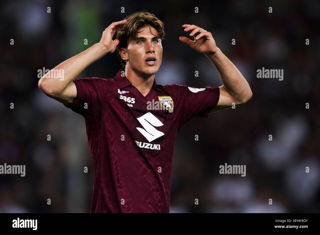 Cesare Casadei of Torino FC looks dejected during the Serie A football ...