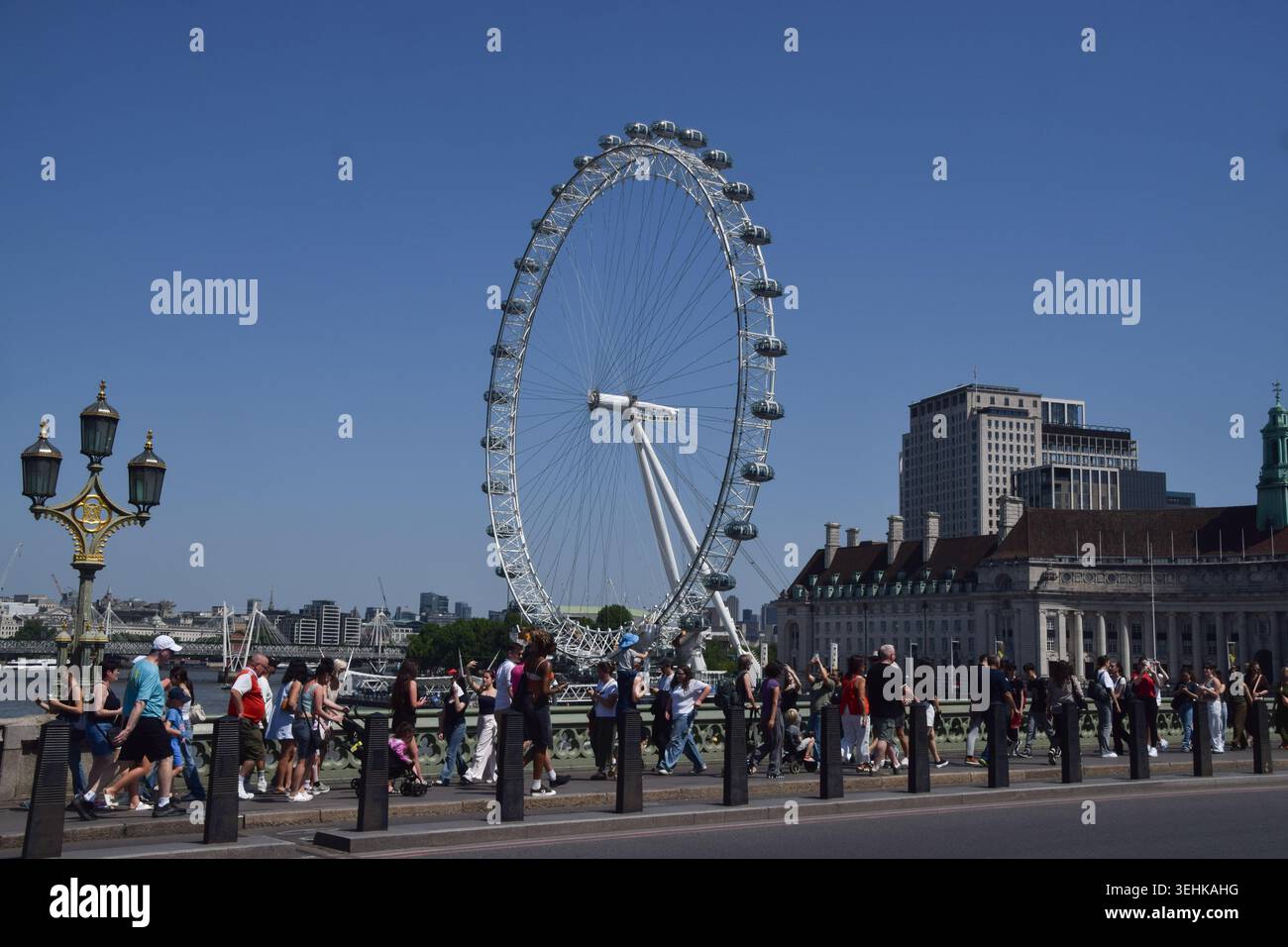 May 25, 2026, London, England, United Kingdom: People walk along ...