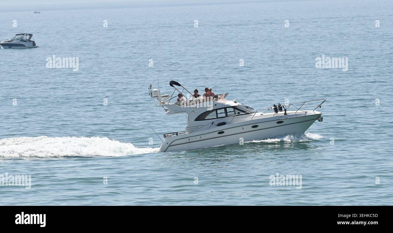Brighton UK 25th May 2026 - Fun on the sea off Brighton beach on bank ...