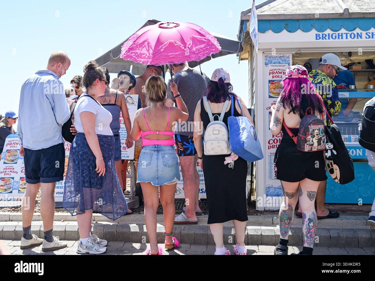 Brighton UK 25th May 2026 - Crowds flock to Brighton beach on bank ...