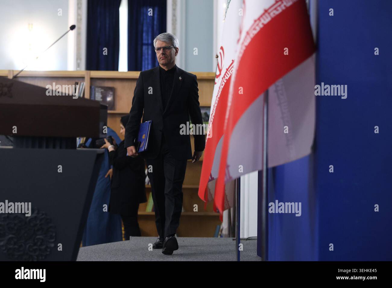 Esmaeil Baghaei, Spokesperson of Foreign Ministry seen during his ...