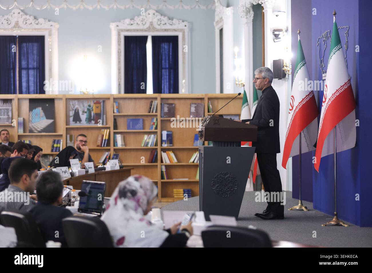 Esmaeil Baghaei, Spokesperson of Foreign Ministry seen during his ...