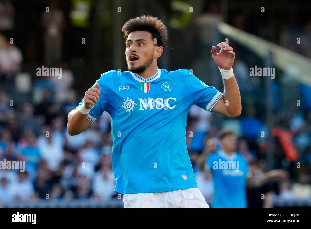 Naples, Italy. 24 May, 2026. Eljif Elmas of SSC Napoli during the Serie ...