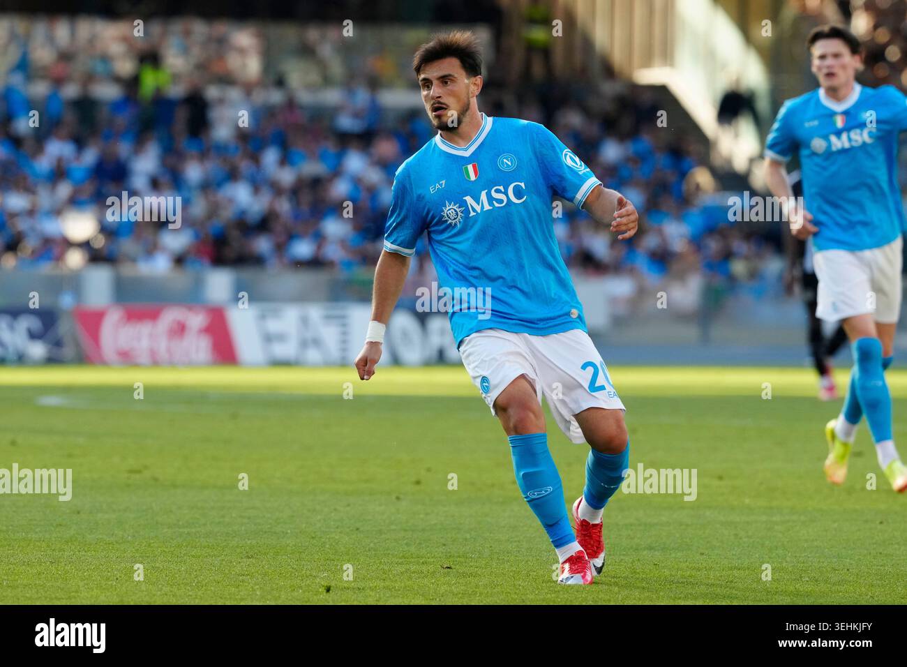 Naples, Italy. 24 May, 2026. Eljif Elmas of SSC Napoli during the Serie ...