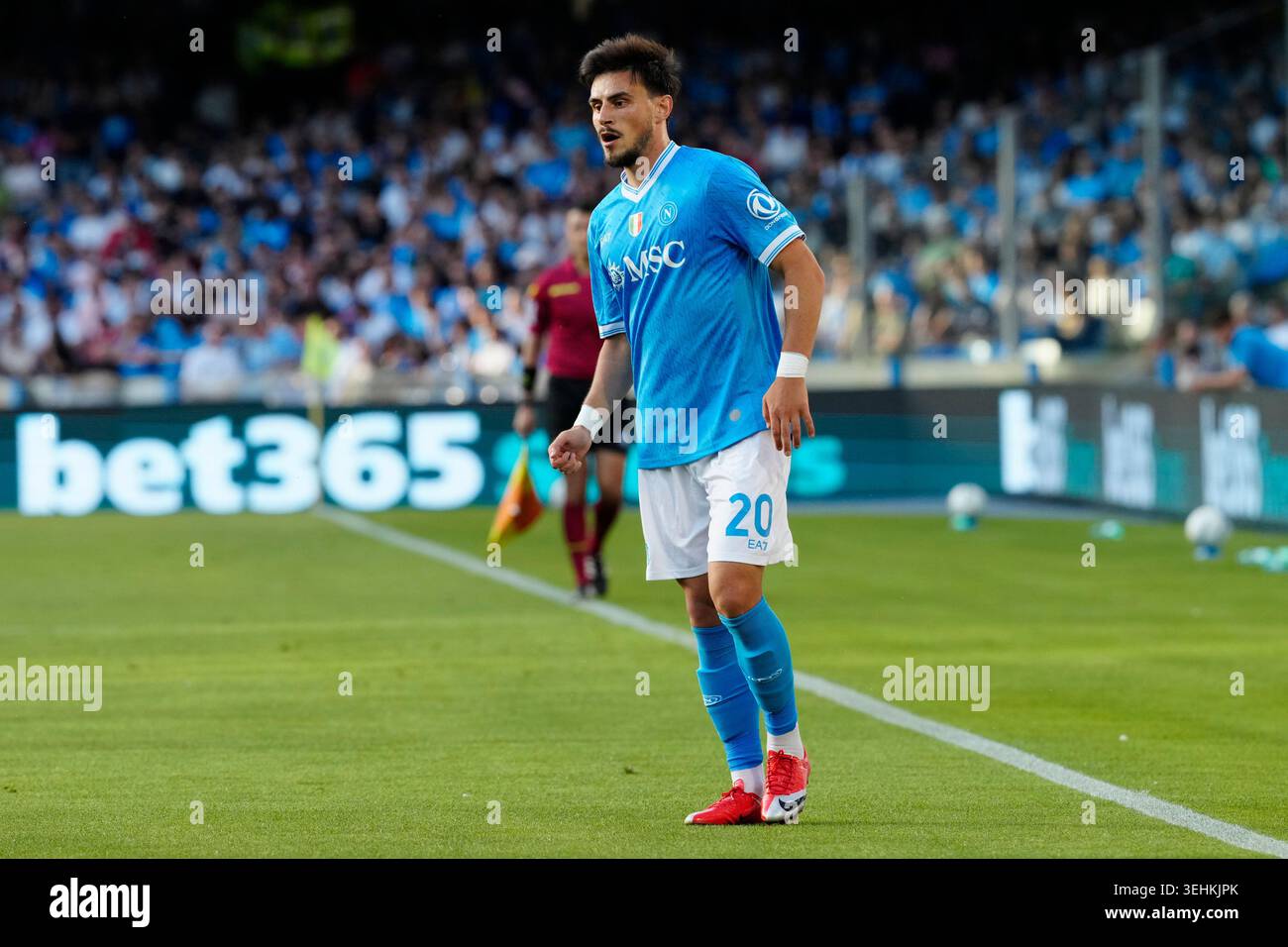 Naples, Italy. 24 May, 2026. Eljif Elmas of SSC Napoli during the Serie ...