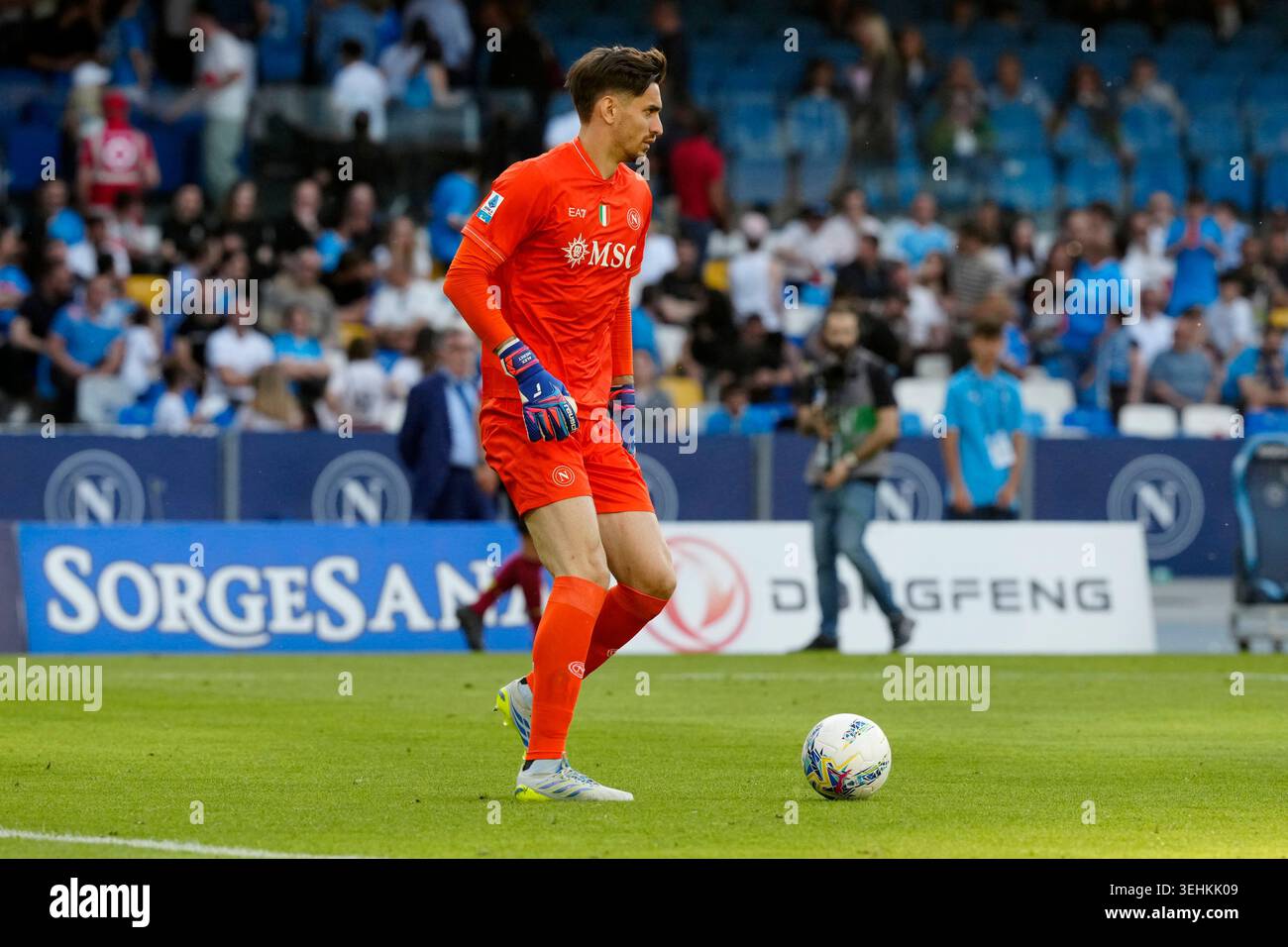 Naples, Italy. 24 May, 2026. Alex Meret of SSC Napoli during the Serie ...