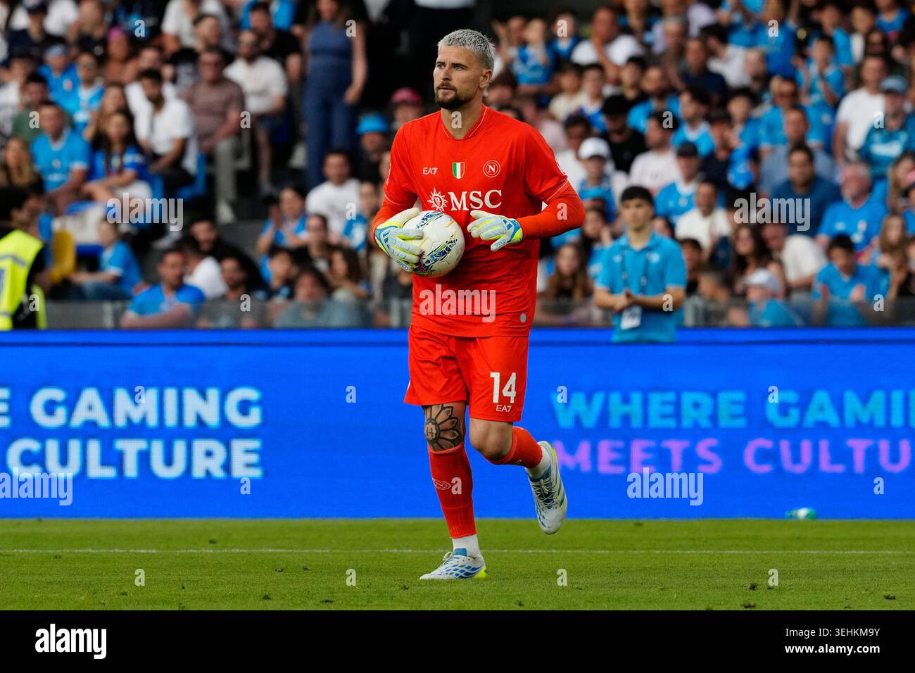 Naples, Italy. 24 May, 2026. Nikita Contini of SSC Napoli during the ...
