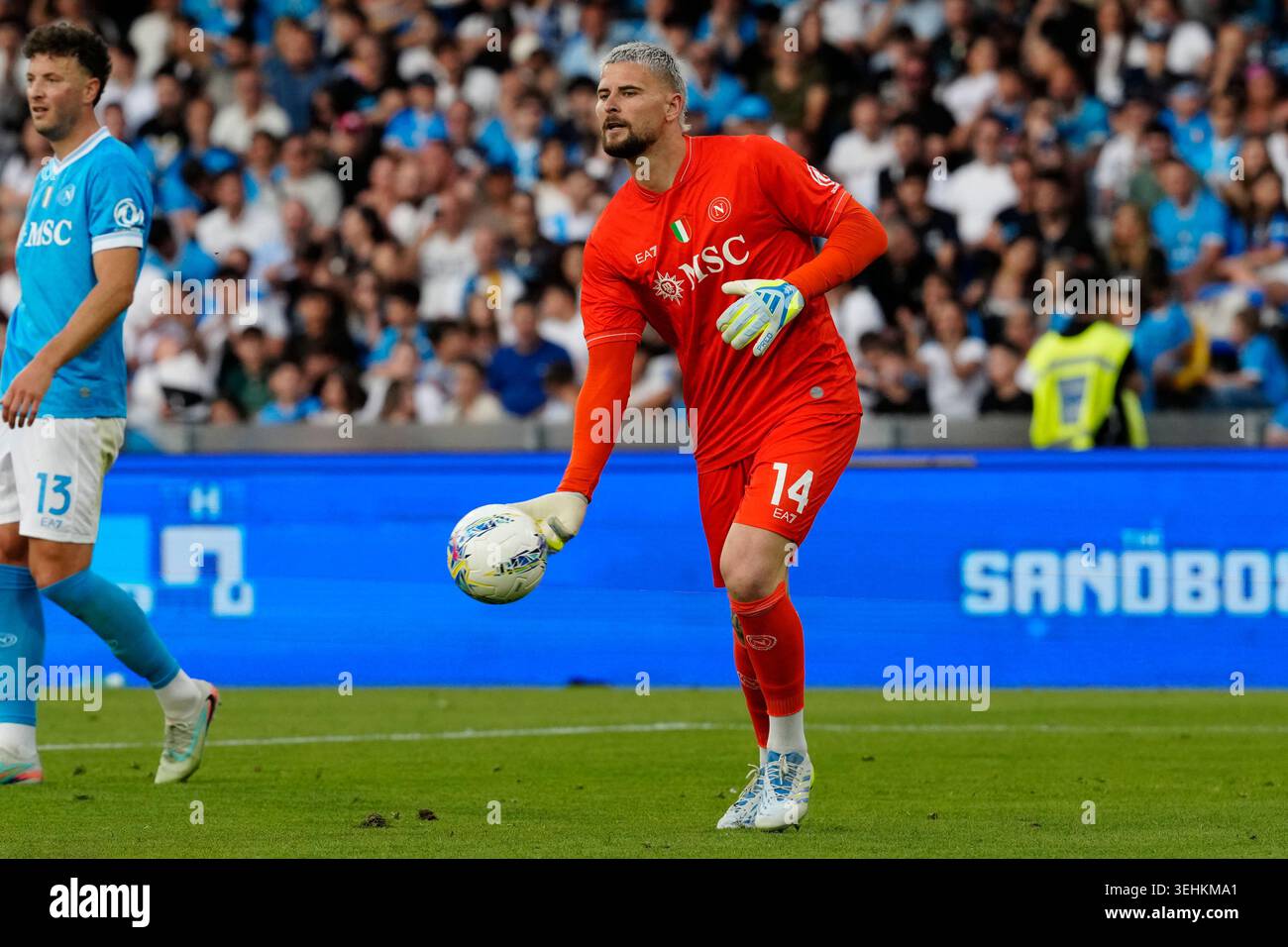 Naples, Italy. 24 May, 2026. Nikita Contini of SSC Napoli during the ...