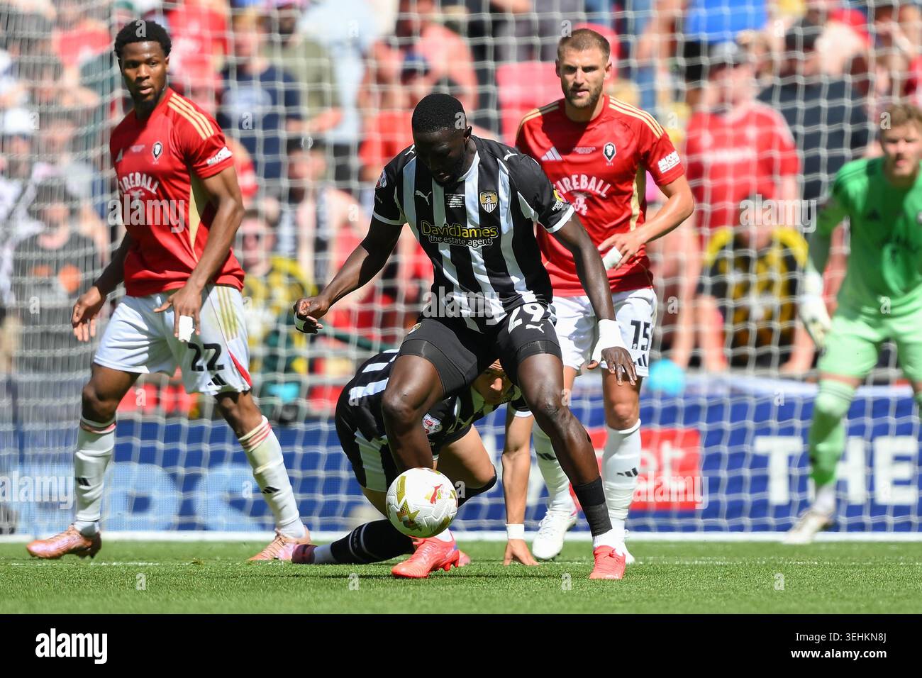 Alassana Jatta of Notts County in action during the Sky Bet League 2 ...