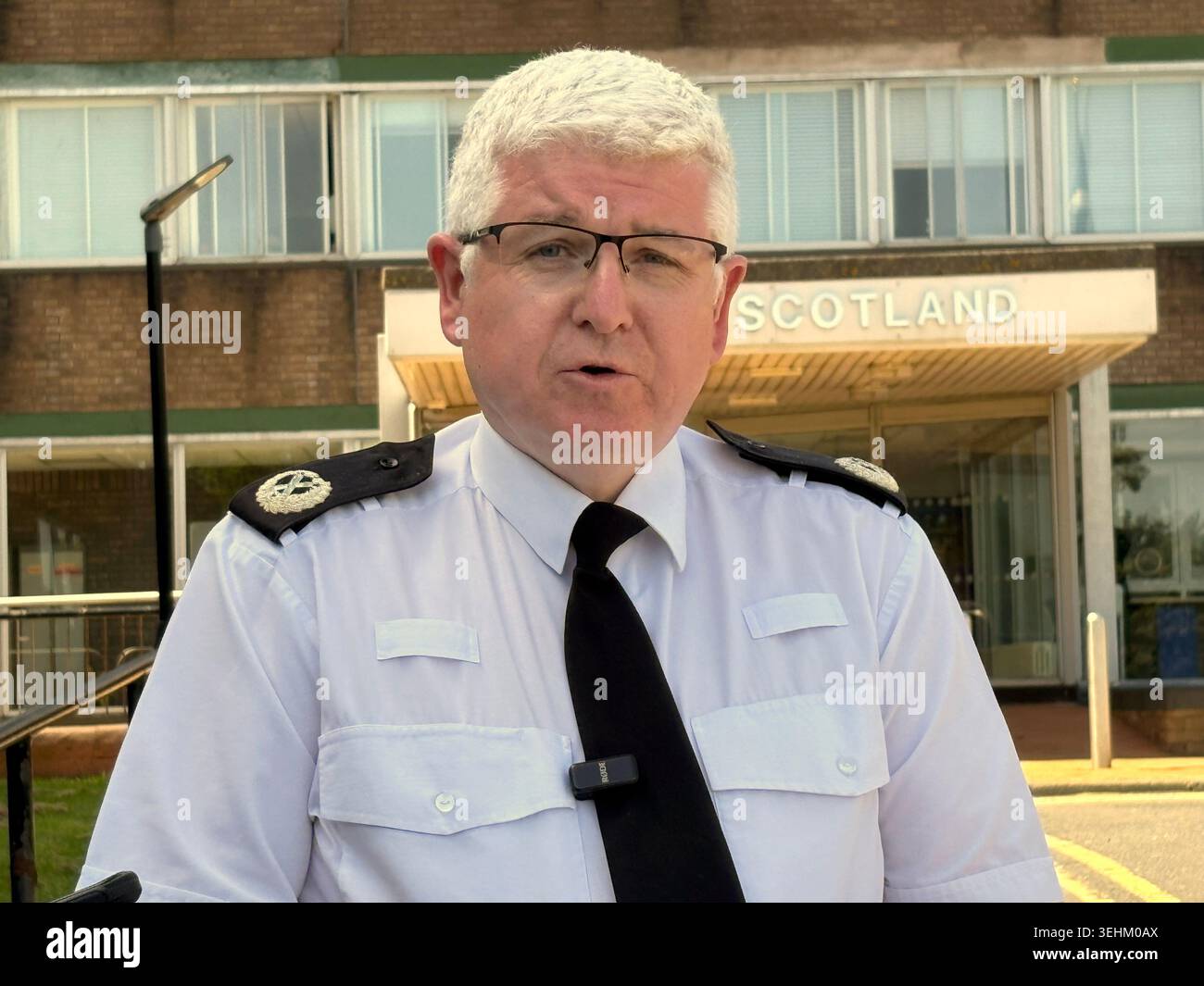 Assistant Chief Constable Stuart Houston, speaking to the media during ...