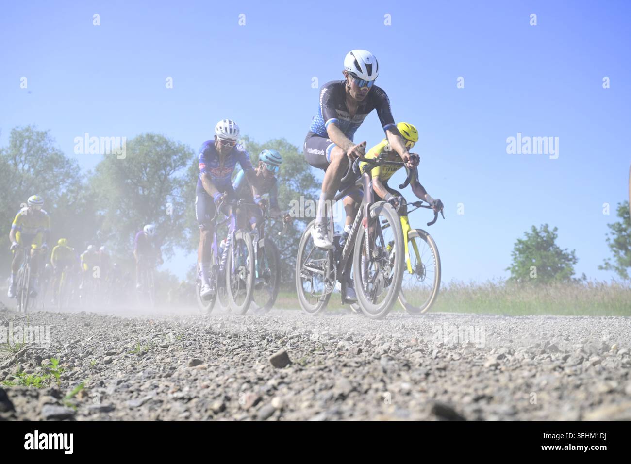 The pack of riders pictured in action during the 'Antwerp Port Epic men ...